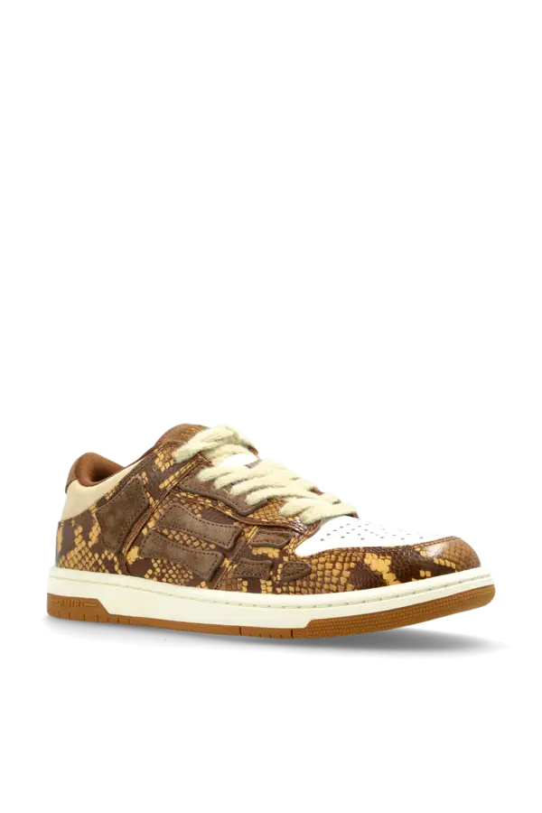 Amiri Snakeskin Effect Low Top Sneakers