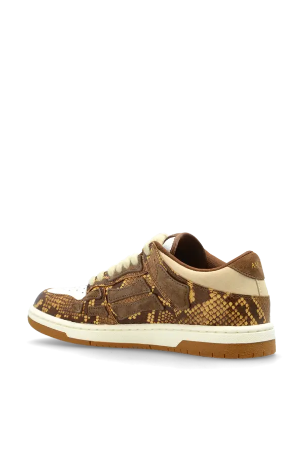 Amiri Snakeskin Effect Low Top Sneakers