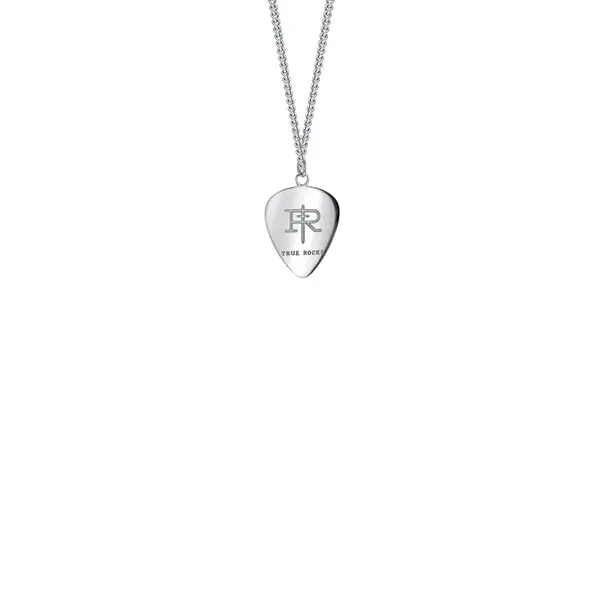 TRUE ROCKS Sterling Mini Plectrum Pendant