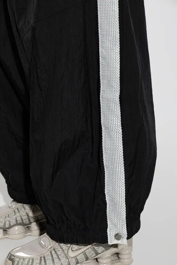 Nike Wide-leg Trousers With Mesh Stripe Detail