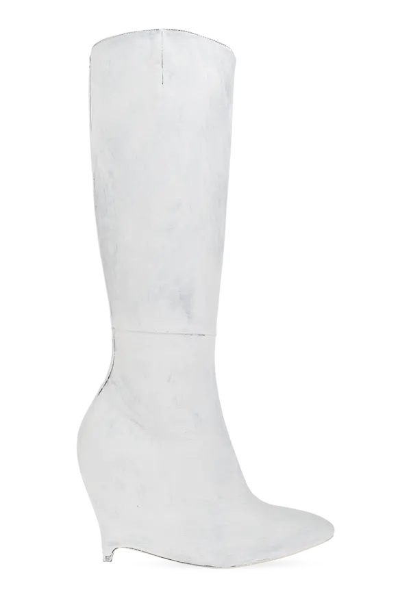 MAISON MARGIELA Leather Wedge Heel Boots