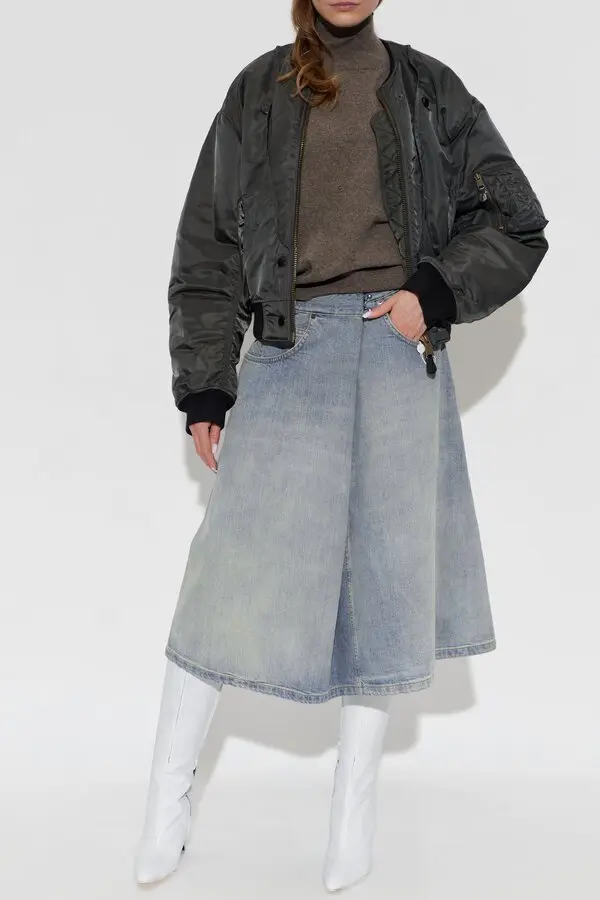 MAISON MARGIELA Leather Wedge Heel Boots