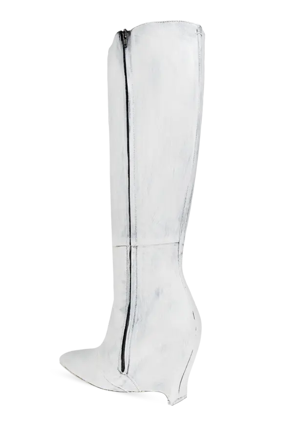 MAISON MARGIELA Leather Wedge Heel Boots