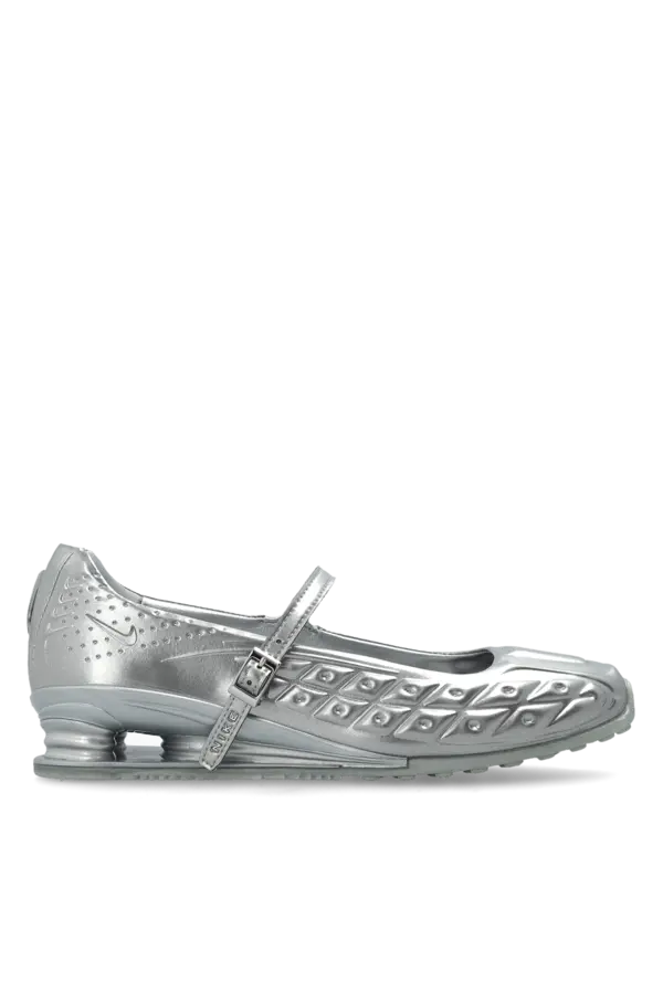 Nike Shox Z Calistra Mary Jane Ballerina Flats - Silver
