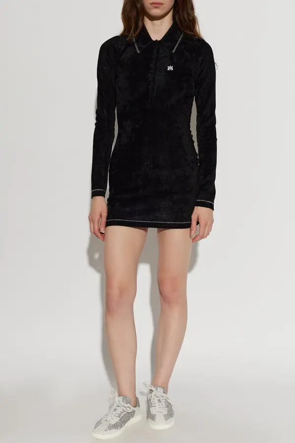 Amiri Polo Dress With Logo