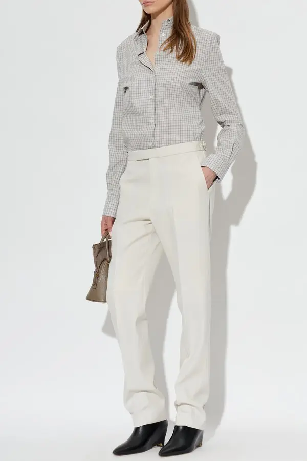 MAISON MARGIELA Wool Pleated Trousers