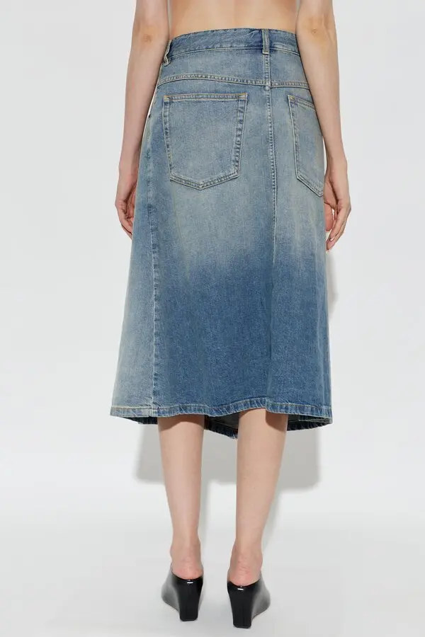 MAISON MARGIELA Flared Denim Midi Skirt