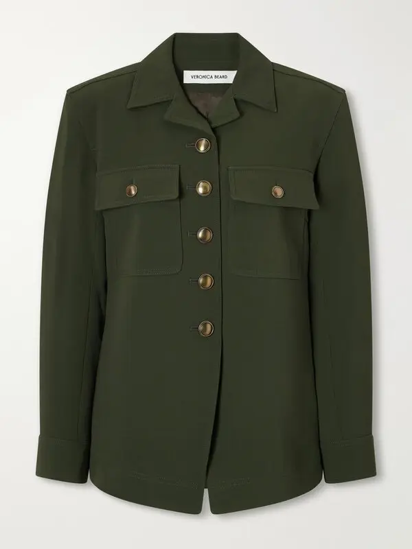Veronica Beard Molyneaux Twill Jacket - Green