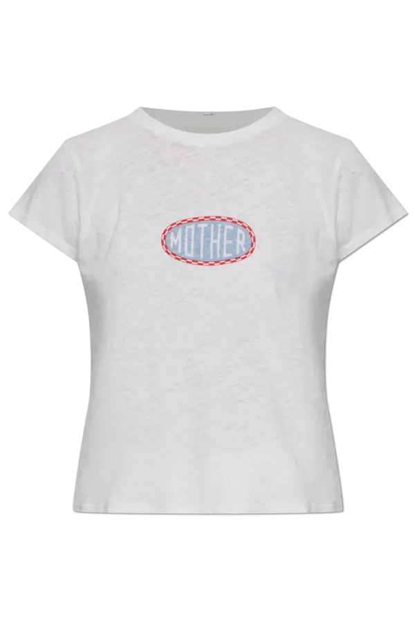 MOTHER Cotton T-shirt ‘the Lil Sinful - White