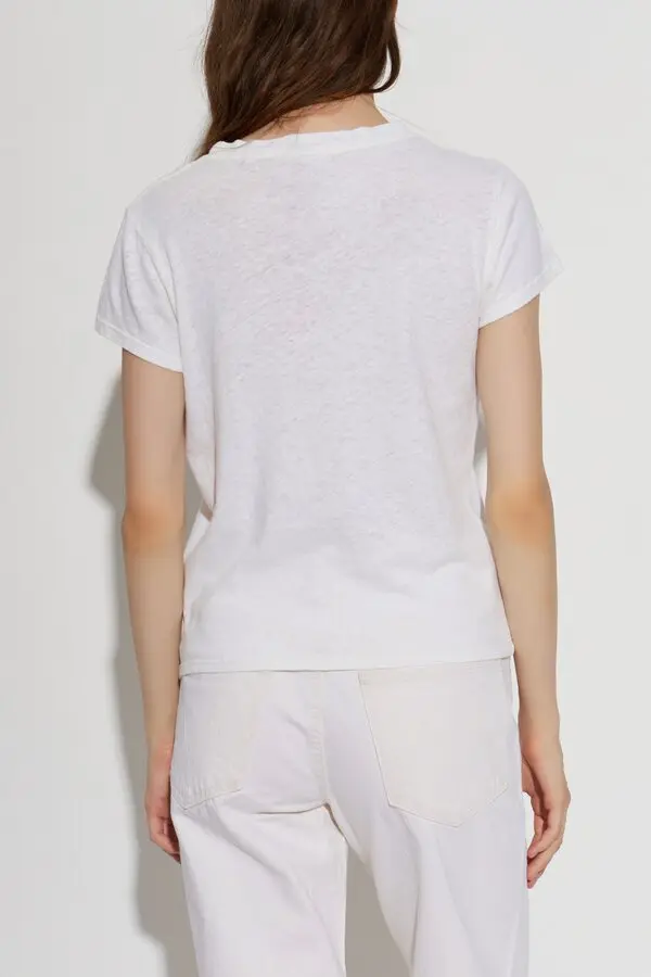 MOTHER Cotton T-shirt ‘the Lil Sinful - White
