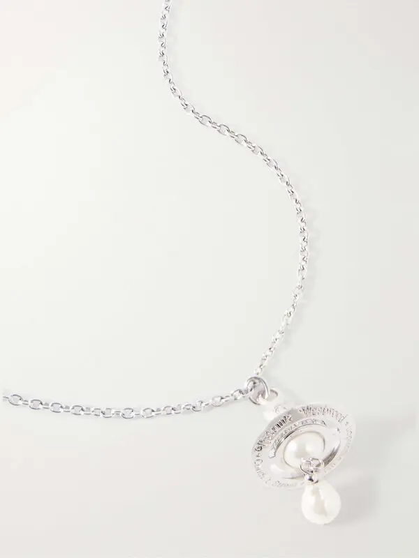 VIVIENNE WESTWOOD Aleksa Orb-detailed Pearl-effect Necklace