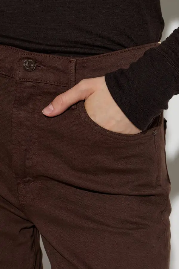 MOTHER The Undercover Sneak Jeans - Brown