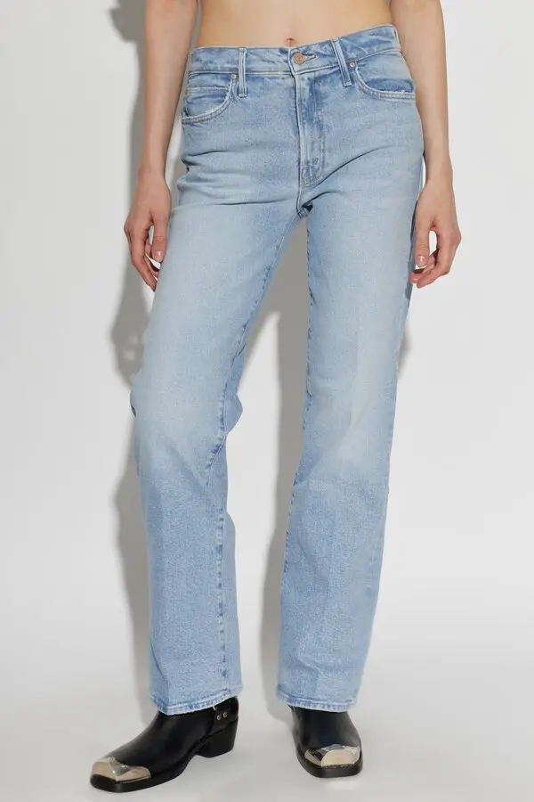 MOTHER The Kick It Jeans In Light Wash Denim