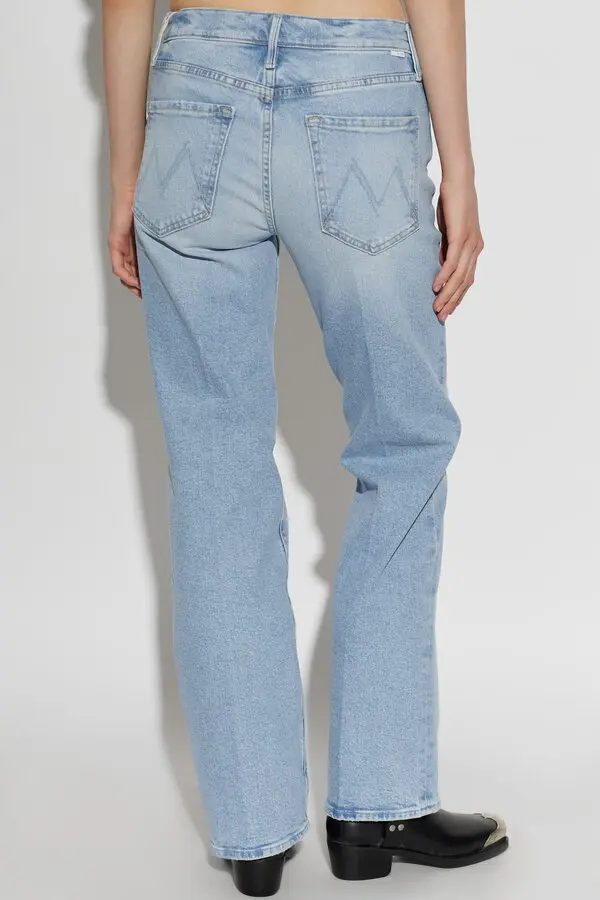 MOTHER The Kick It Jeans In Light Wash Denim