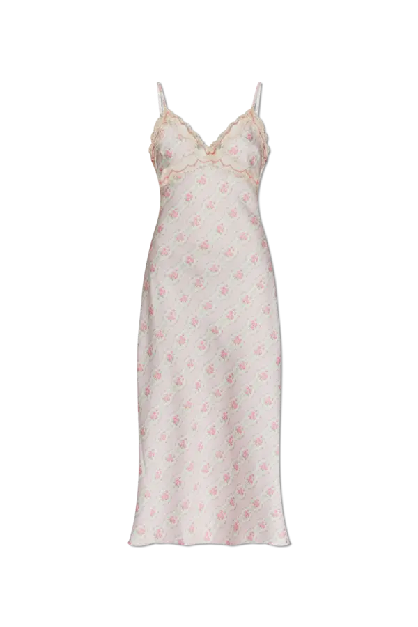LoveShackFancy Idris’ Dress With Sewn-on Appliqués - Pink
