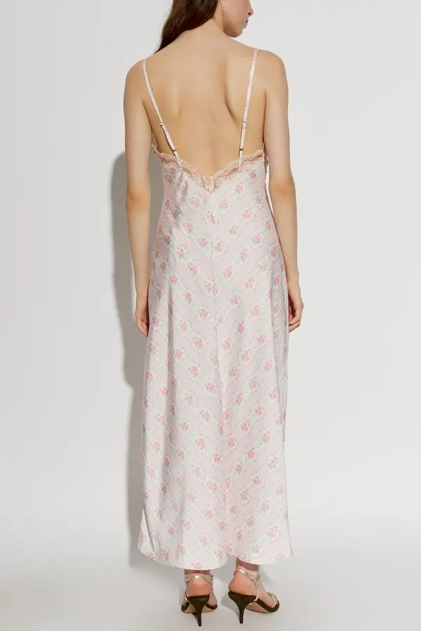LoveShackFancy Idris’ Dress With Sewn-on Appliqués - Pink