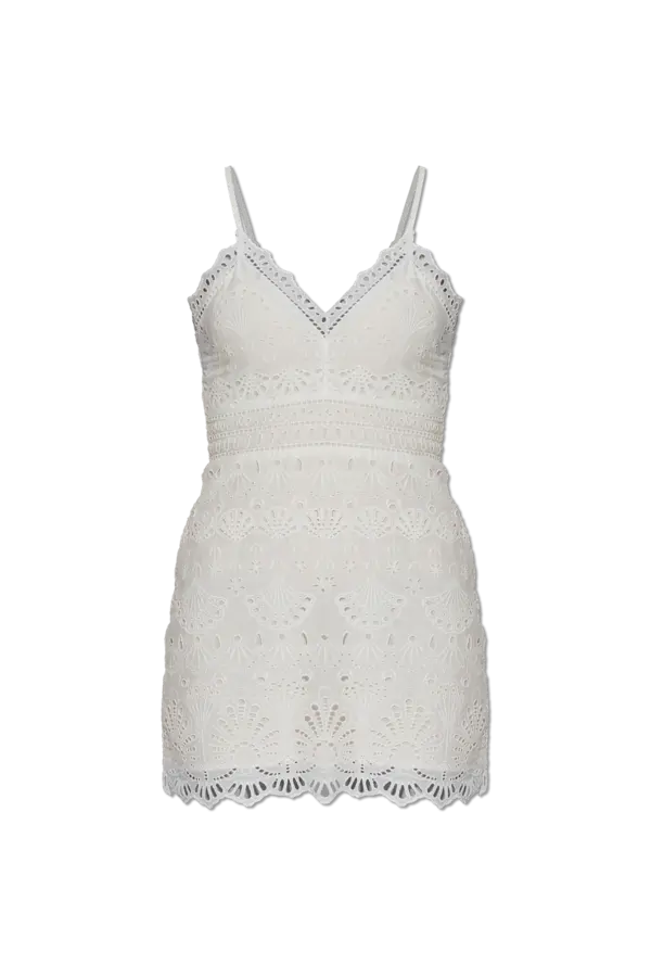 LoveShackFancy Cotton Dress ‘peppy - White