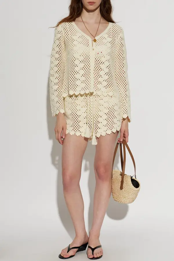 Posse Saskia Cotton Crochet Cardigan