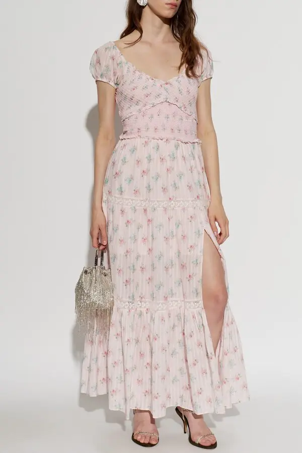 LoveShackFancy Cotton Dress ‘amandla - Pink