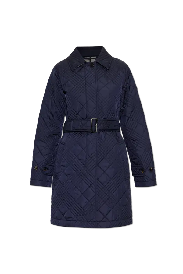 Burberry Darliston Quilted Insulated Coat - Navy Blue
