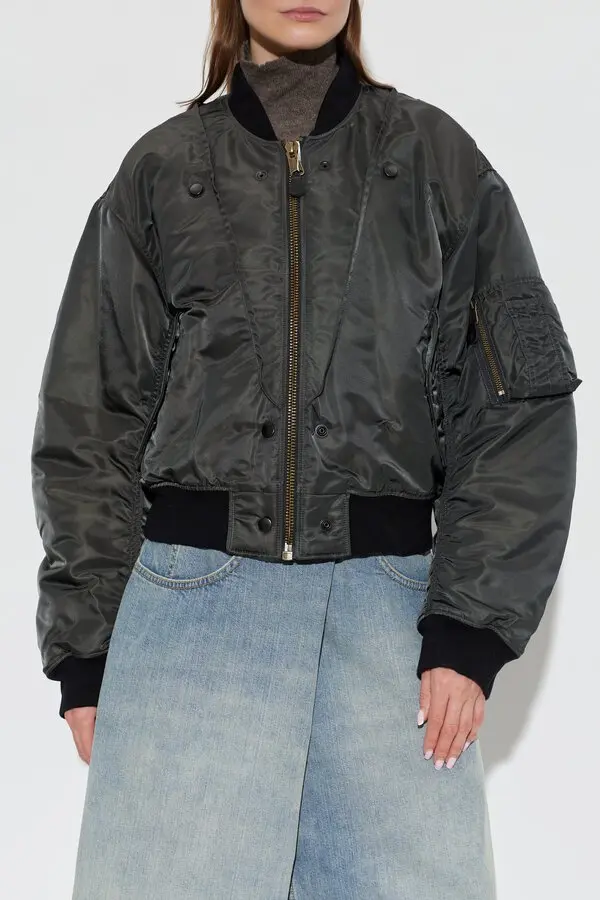 MAISON MARGIELA Reversible Quilted Bomber Jacket - Grey
