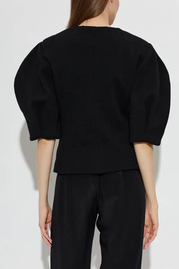 Max Mara Zero" Wool Blazer With Puffed Sleeves
