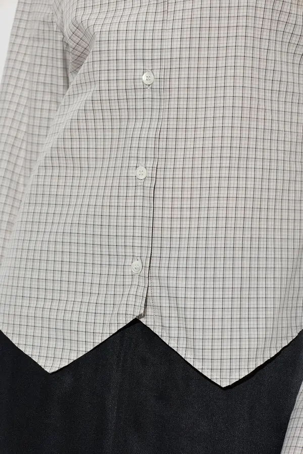 MAISON MARGIELA Checked Shirt - Grey