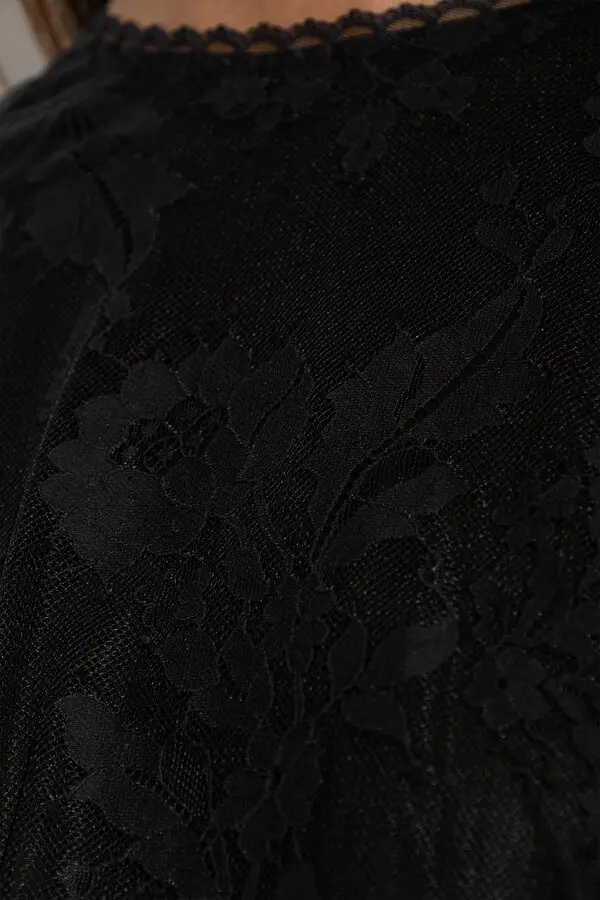 Zimmermann Asymmetrical Lace Cape Effect Top