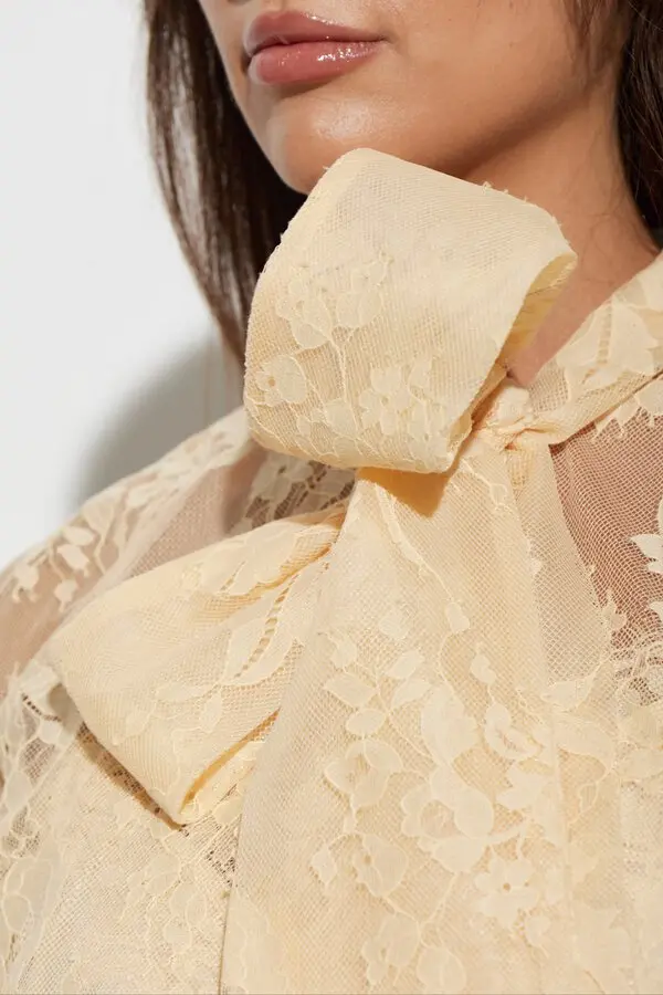 Zimmermann Lace Top With Bow