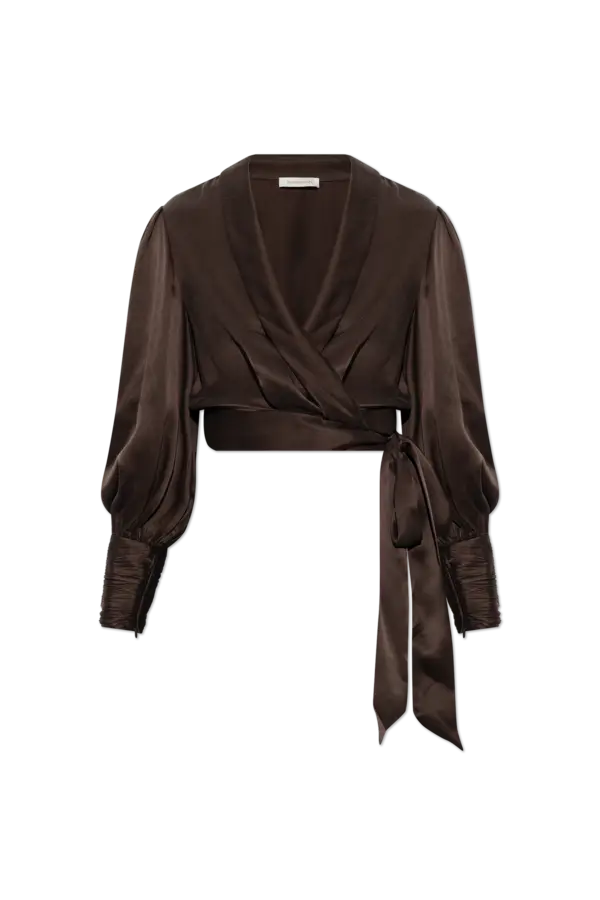 Zimmermann Silk With Tie - Brown