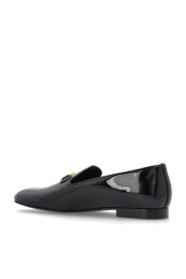 Versace Gala Patent Leather Loafers - Black