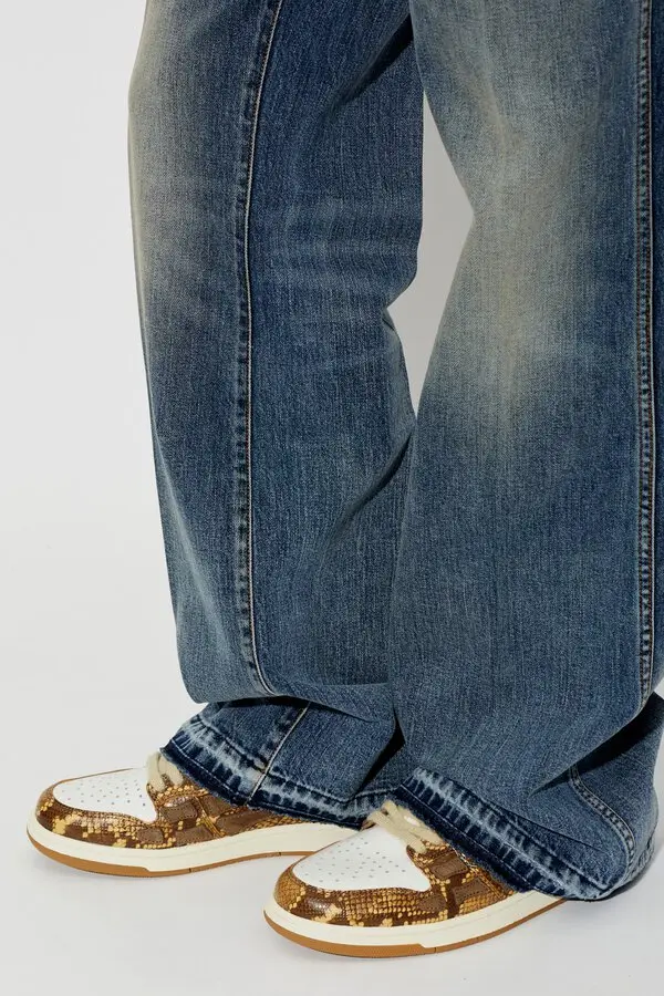 Amiri Skel Top Low" Snakeskin Detail Sneakers