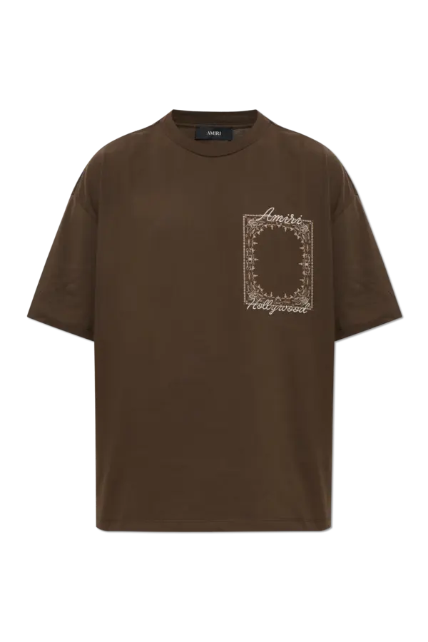 Amiri T-shirt With Logo - Brown