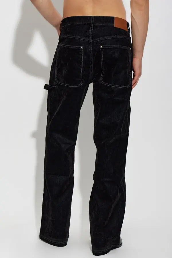 Amiri Logo Straight Leg Jeans