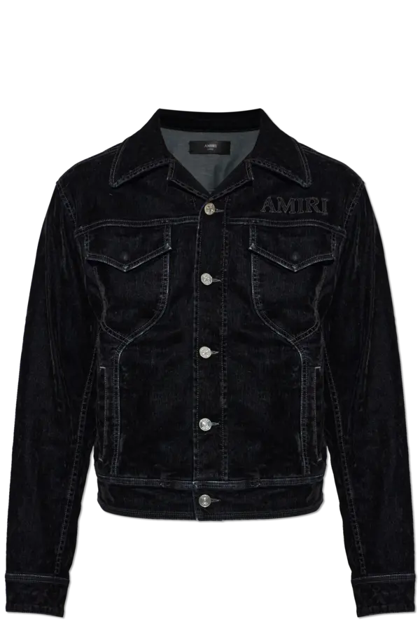 Amiri Denim Jacket With Logo