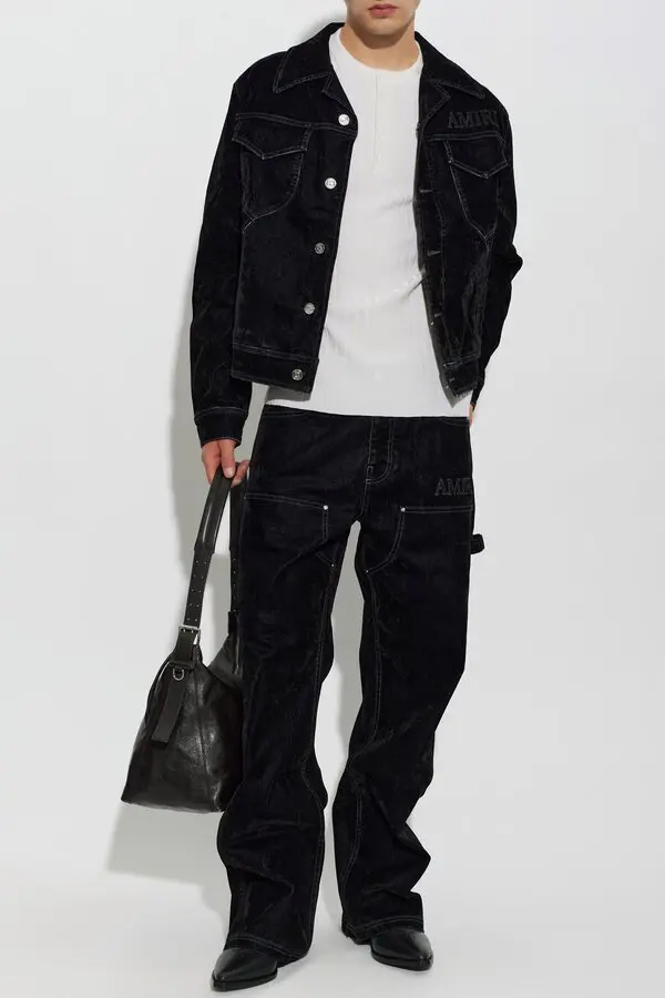 Amiri Denim Jacket With Logo