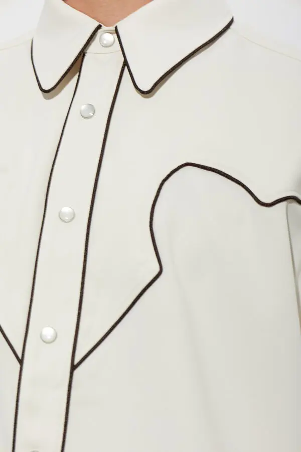 Amiri Shirt With Decorative Stitching