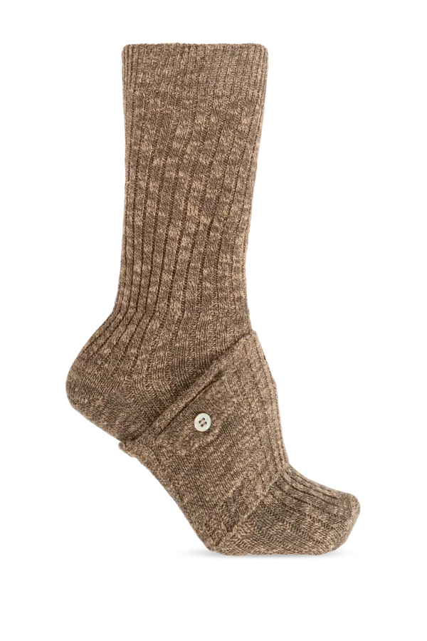 Dsquared2 Cotton Socks With Buttoned Pocket Detail - Beige