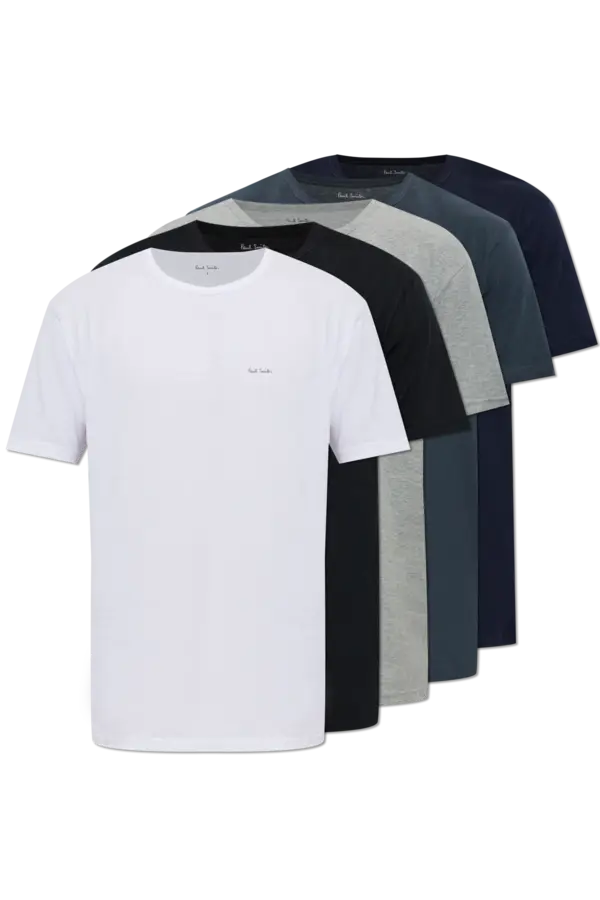 Paul Smith Set Of Five Cotton T-shirts - Multicolour