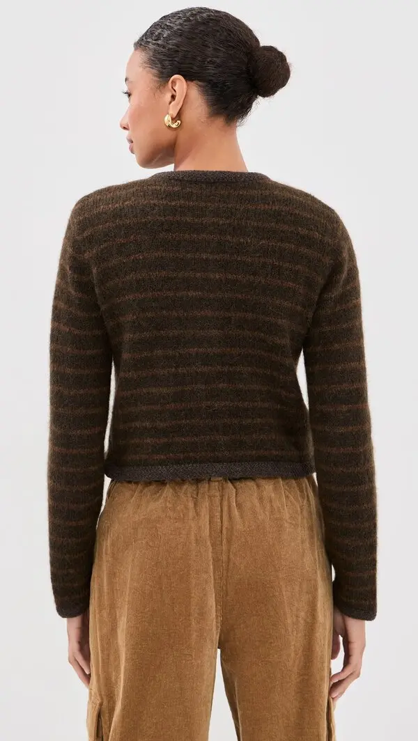 Altuzarra Striped Alpaca Blend Knit Jacket