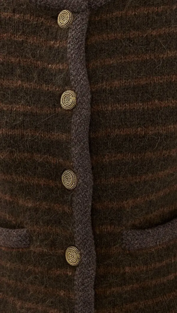 Altuzarra Striped Alpaca Blend Knit Jacket