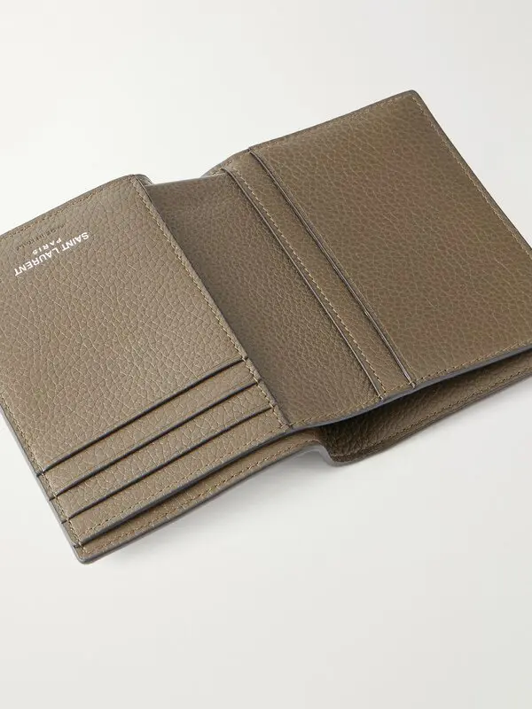 Saint Laurent Full-grain Leather Bifold Wallet