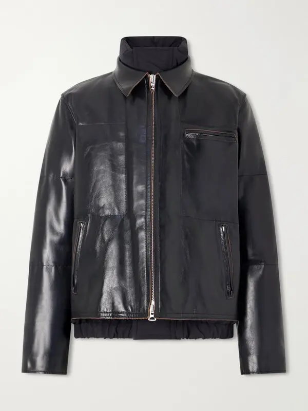 Sacai Leather Down Jacket