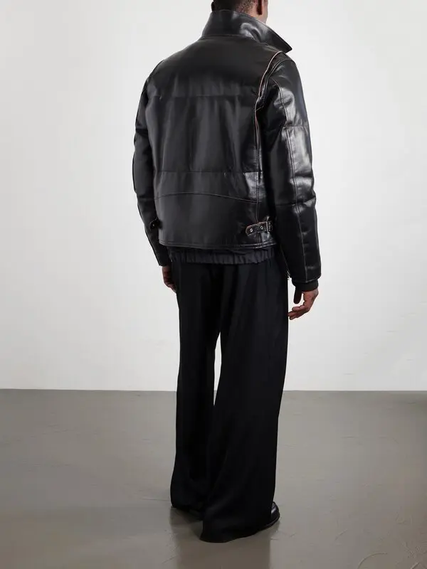 Sacai Leather Down Jacket
