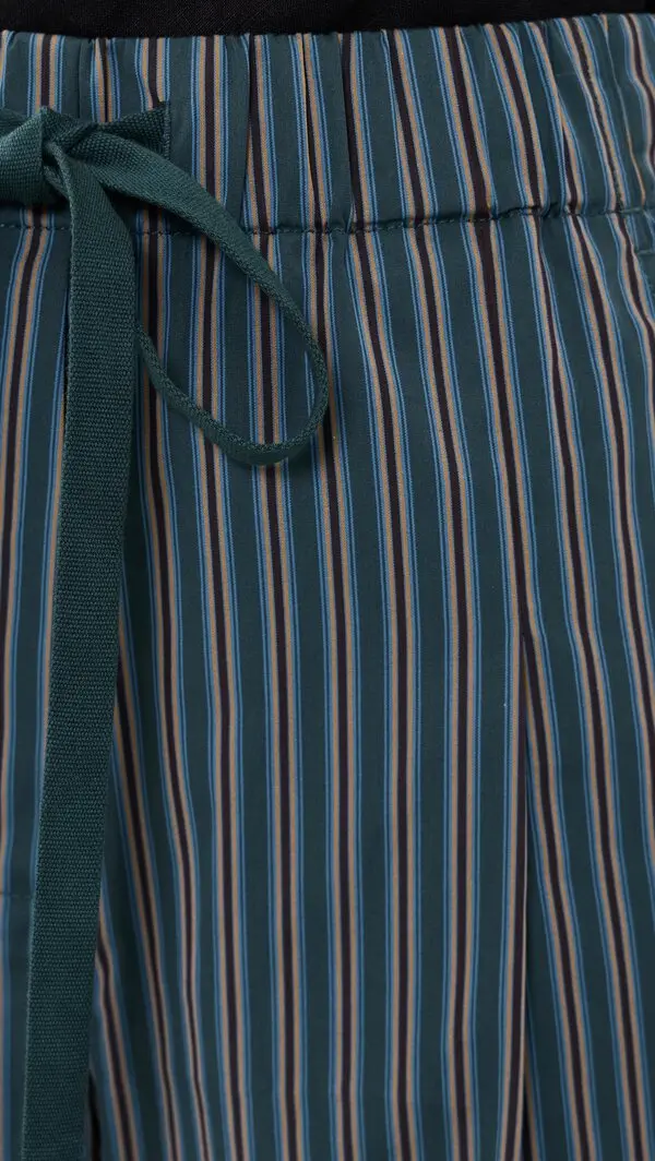A.L.C. James Wide Leg Striped Poplin Pants