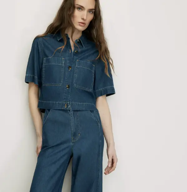 Veronica Beard Spruce Button-down Shirt