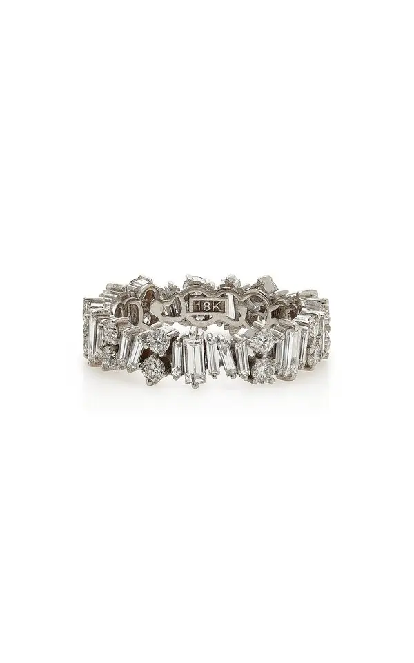 SUZANNE KALAN Classic Eternity 18k Gold Diamond Ring