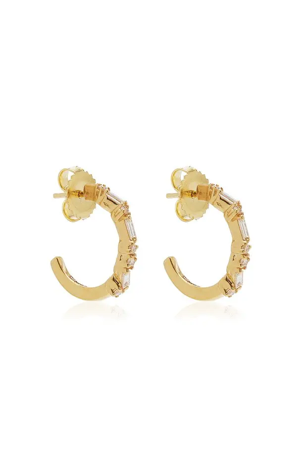 SUZANNE KALAN Classic 18k Yellow Diamond Earrings