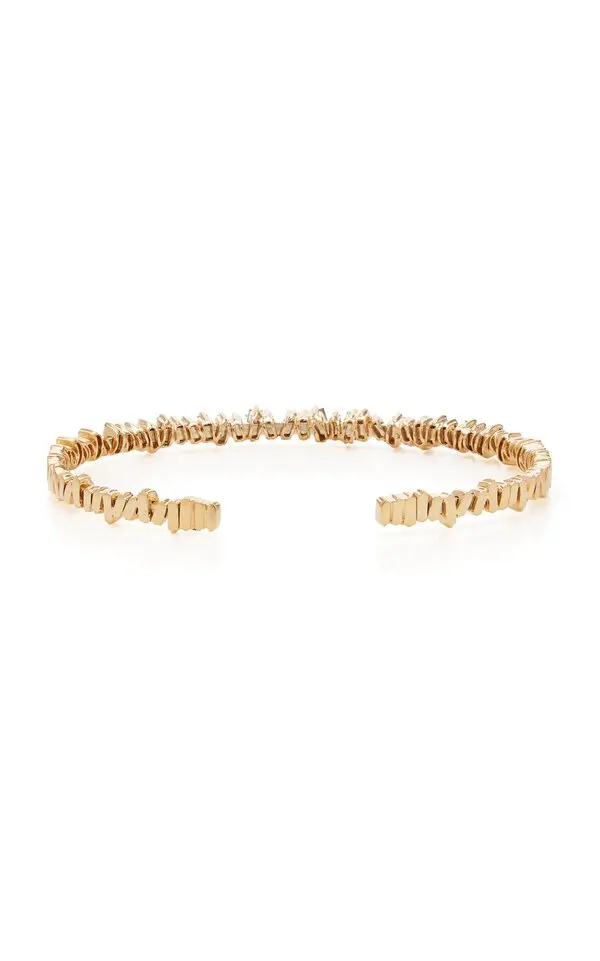 SUZANNE KALAN Classic 18k Rose Diamond Bangle