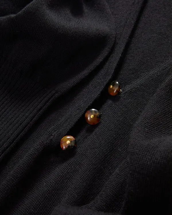 Veronica Beard Zainen Merino Wool Pullover - Black